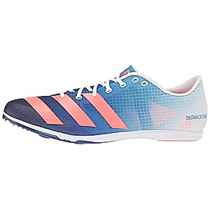 adidas Men's Distancestar Track and Field Shoe, Legacy Indigo/Turbo/Blue Rush, 10