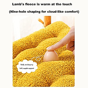 Gruytoie Round Chair Seat Cushions, Comfortable Garden Kitchen Patio Sofa Seat Pads Dining Chair Cushion Pad, for Indoor Outdoor Décor (H 50X50cm)