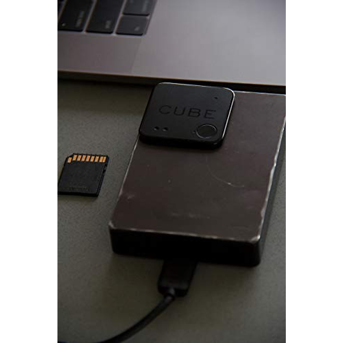 Cube Shadow Finder Locator, Tracking Devices for Wallet, Remote Finder, Item Finders, Bluetooth Tracker Tag + Rechargeable Battery - Ultra Thin