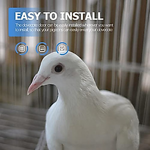 Ipetboom 1Pc Pigeon Door, Iron Birdcages T- House Door Bird Cage Door Pigeon Door Birds House Door for Pet Bird Supplies, 40x26cm