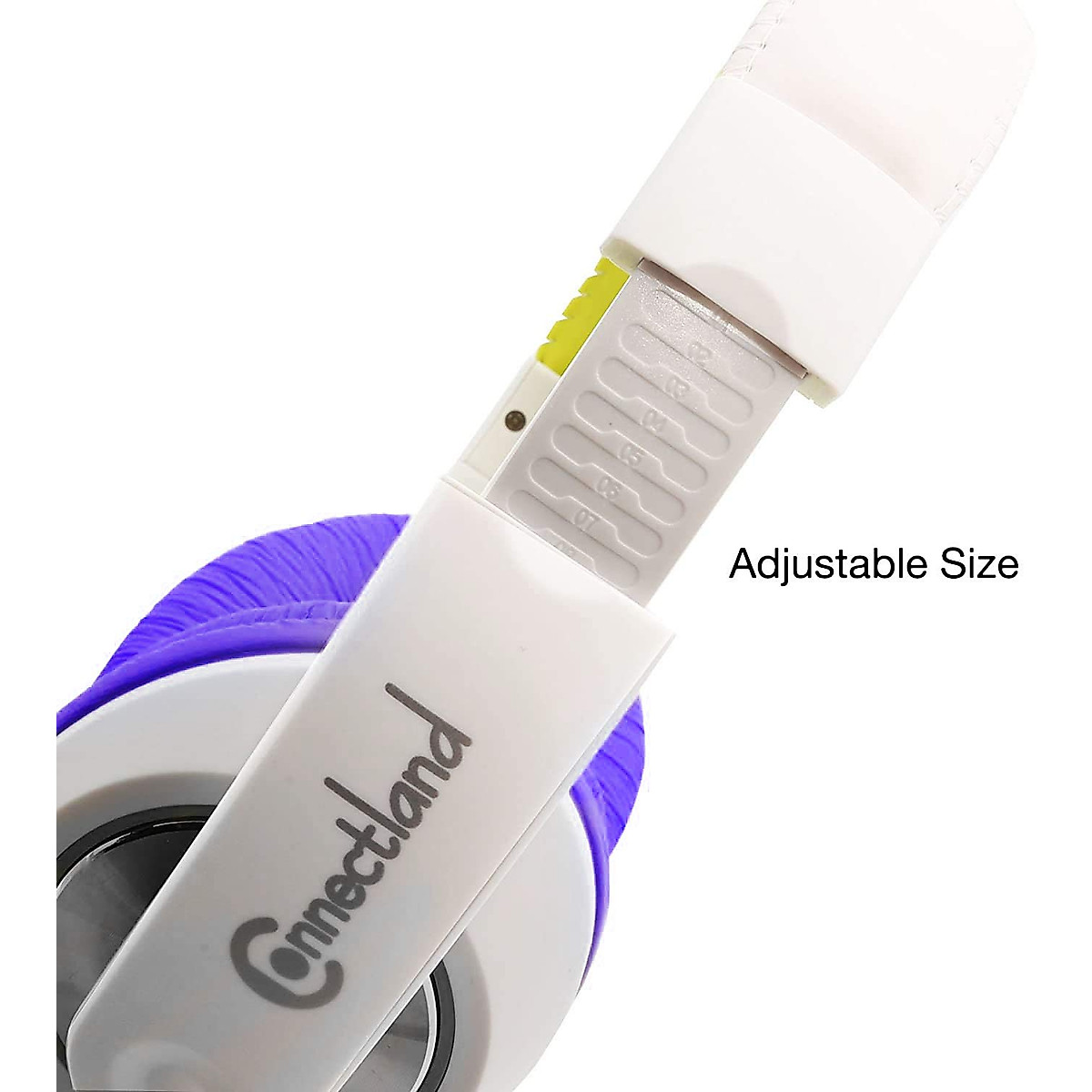 Connectland Over Ear 3.5mm Wired Headphone, Microphone Lightweight Adjustable Headband For Kids,Teens,Adults. iPhone iPad Tablet, Yellow CL-AUD63033