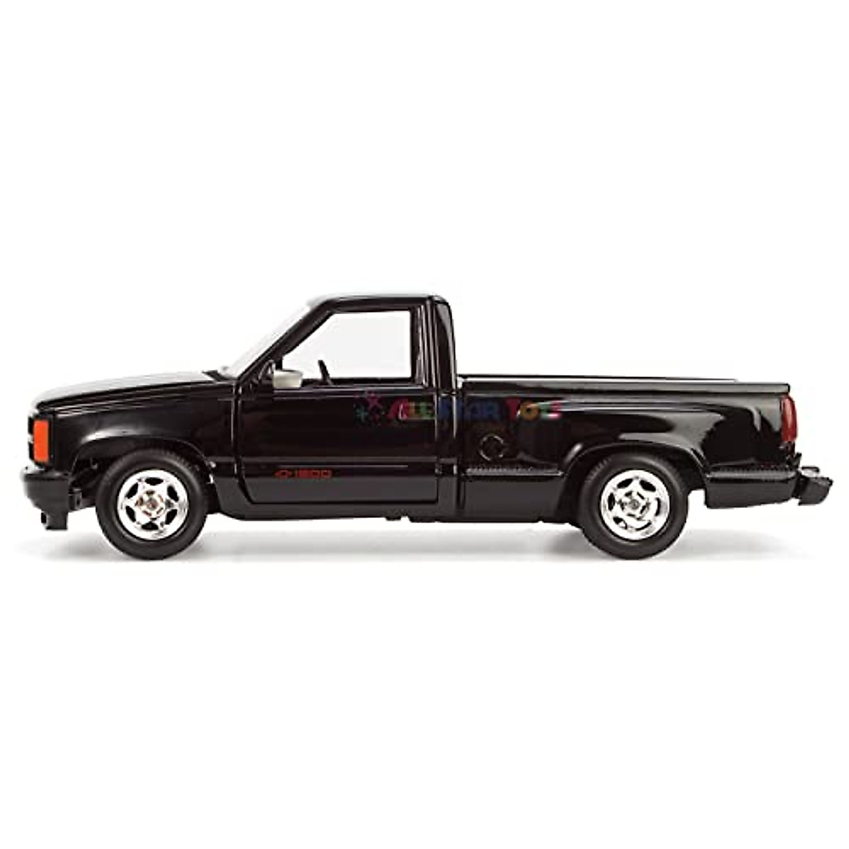 Motormax 1992 GMC Sierra GT Pickup Truck 1/24 Diecast Model Car Black 73204