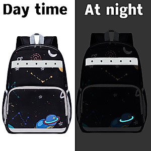 LOIDOU Kids Backpack Boys Elementary Kindergarten Preschool School Bag Bookbag 16 InchSpace Backpacks for Kids 4+