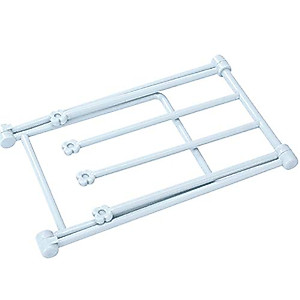 Tikkii Collapsible Dishcloth Drying Rack Kitchen Rags Towel Storage Stand (Blue)