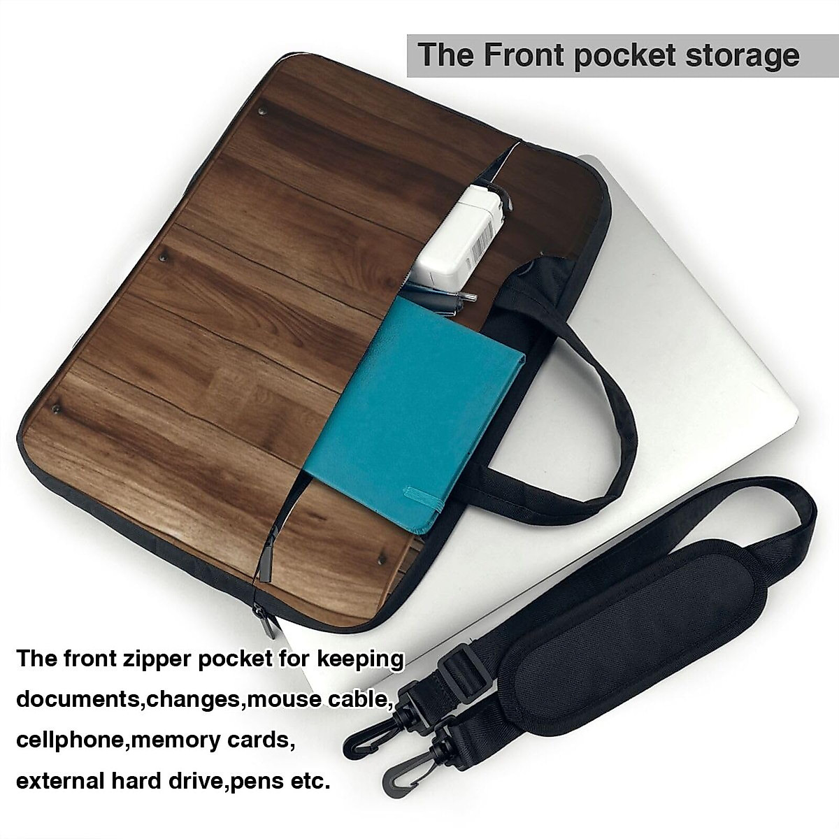 Board Laptop Bag Slim Computer Bag Portable Shoulder Bag Laptop Case Cover For Woman Man 13 Inch