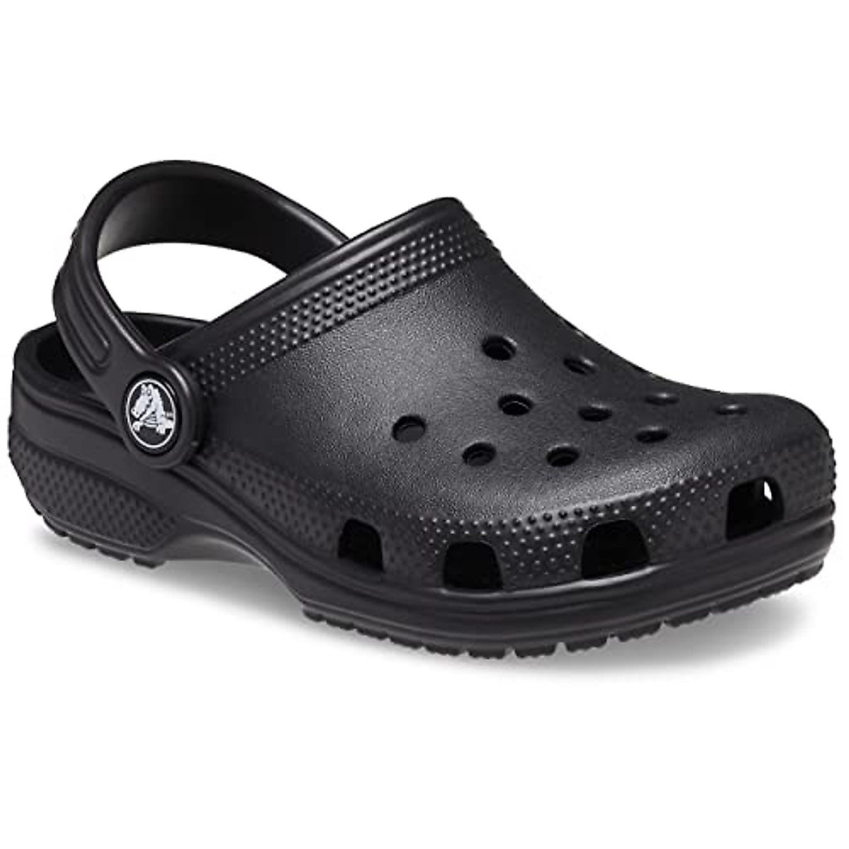 Crocs Unisex-Child Classic Clogs, Black, 4 Big Kid