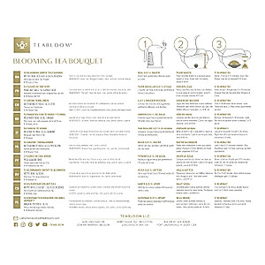 Teabloom Flowering Tea Chest - Curated Collection of 12 Gourmet Flowering Teas - Packaged in Beautiful Gift-Ready Tea Box