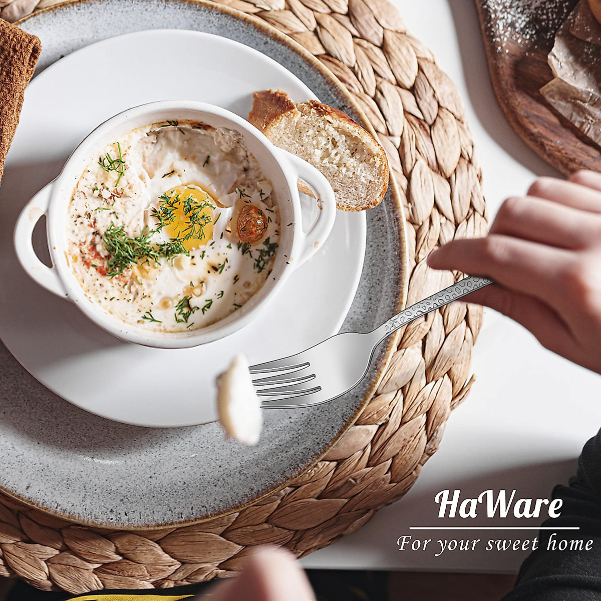 9-Piece Stainless Steel Kids Forks, HaWare Toddler Forks, Kids Silverware Preschooler Utensils, Baby Forks for Self Feeding, Mini Flatware Set for Home Kitchen School, Healthy and Dishwasher Safe