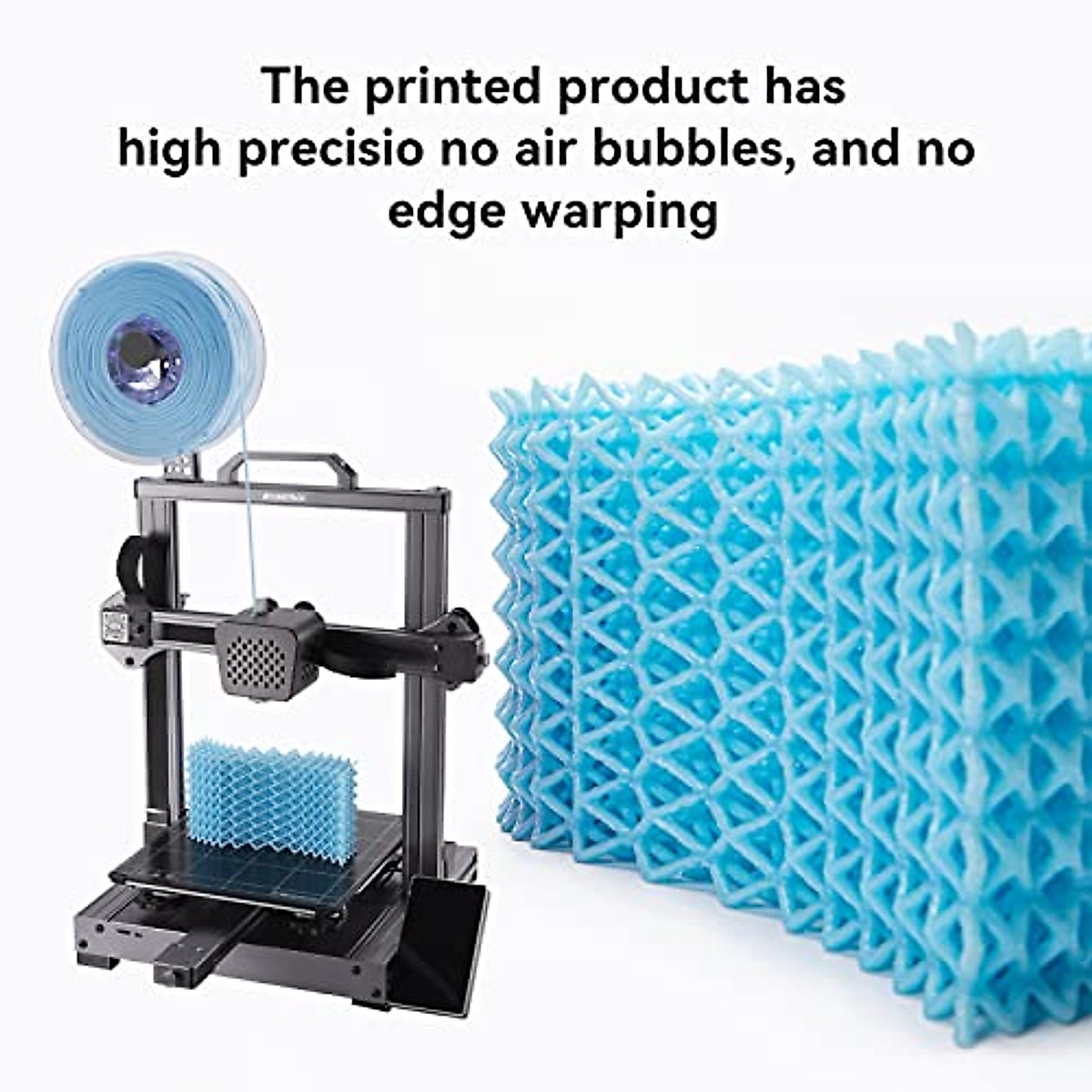 FAYYA 3D Printer Filament 2.85mm Diameter Flexible Rubber 1KG Spool (2.2lbs) Dimensional Accuracy +/- 0.02mm Consumables Printing Material Supplies Black+White+Blue+Green+Red+Yellow+Brown