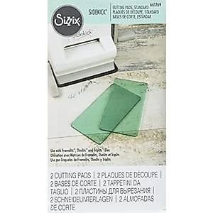 Sizzix 661769 Sidekick Cutting Pads, 1 Pair, Aqua, One Size