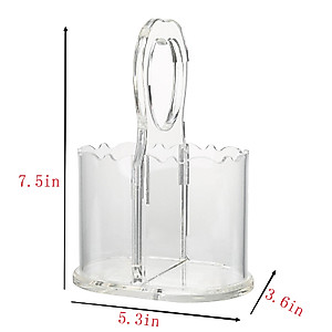 CLLMKL Cutlery Storage Box, Box with Handle, Spoon Holder (5.3X3.6X7.5in)