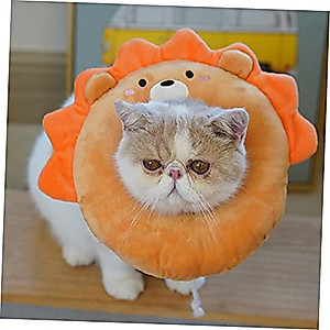 DOITOOL 3 Pcs Elizabeth Circle Cute Dog Collars Kitten Collars Small Cat Collar Dog Plush Collar Elizabethan Cone for Dogs Healing Collar Pet Protective Collar Pet Supply Shield Neck