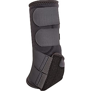 Classic Equine Legacy2 Hind Support Boots, Charcoal, Small