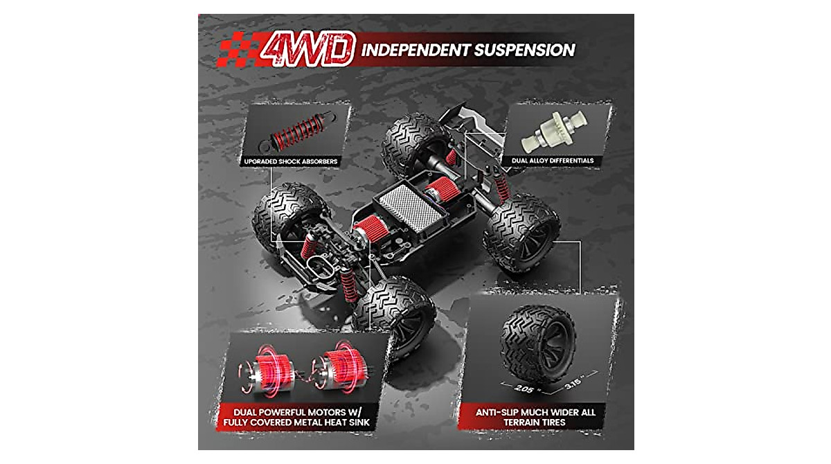 DEERC 9500E RC Car - High-Speed 4x4 Off-Road Fun