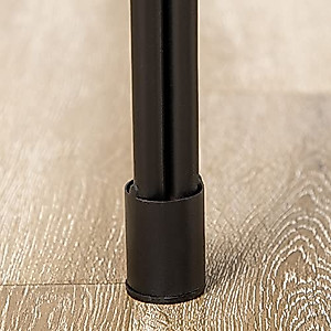 HOMCOM Industrial Dining Table Set for 6 People, 6 Piece Kitchen Table and Chairs Set, Dinner Table with Bench, Steel Frame and Storage Shelf, Dinette Set, Rustic Brown