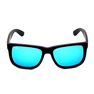Ray Ban RB4165 622/55 Black/Blue Mirror 55mm Sunglasses