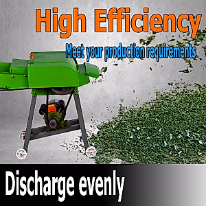 txmachine Hay Cutter Dry-Wet Hay Straw Cutter Forage Crop Crusher 2.2KW Cattle Sheep Feed Processing Machine for Corn Straw,Yellow Bamboo Straw with Motor 4 Blades (red, 220V/50HZ)