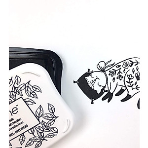 Tsukineko VF000082 Full-Size VersaFine Instant Dry Pigment Ink, Onyx Black