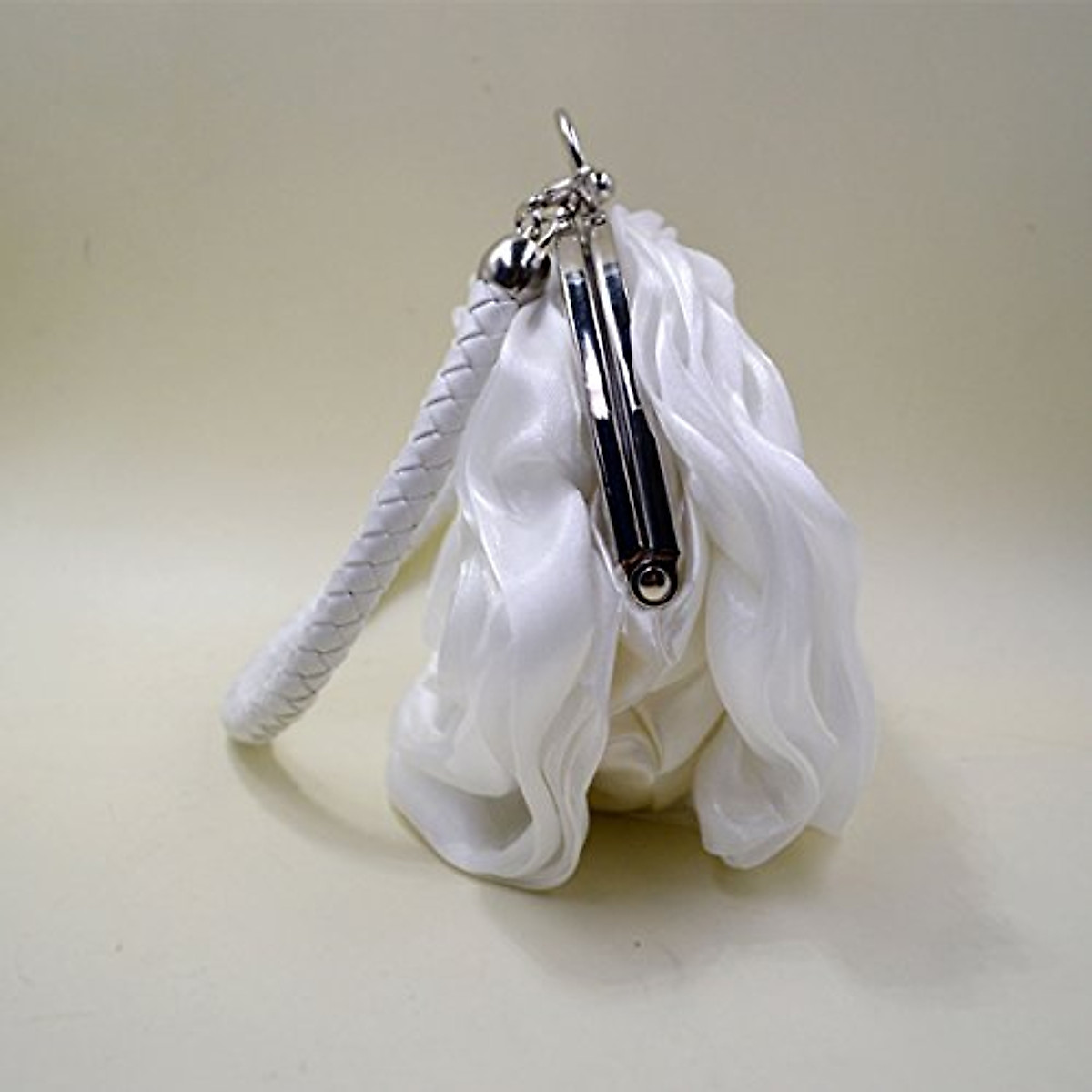 CLARA Women Rose Flower Clutch Purse Satin Handbag Wedding Evening Party Bag White