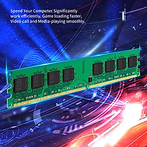 Kuesuny 8GB Kit (2GBX4) DDR2 800 Udimm RAM, PC2-6400/PC2-6400U 1.8V CL6 240 Pin Non-ECC Unbuffered Desktop Memory Modules black