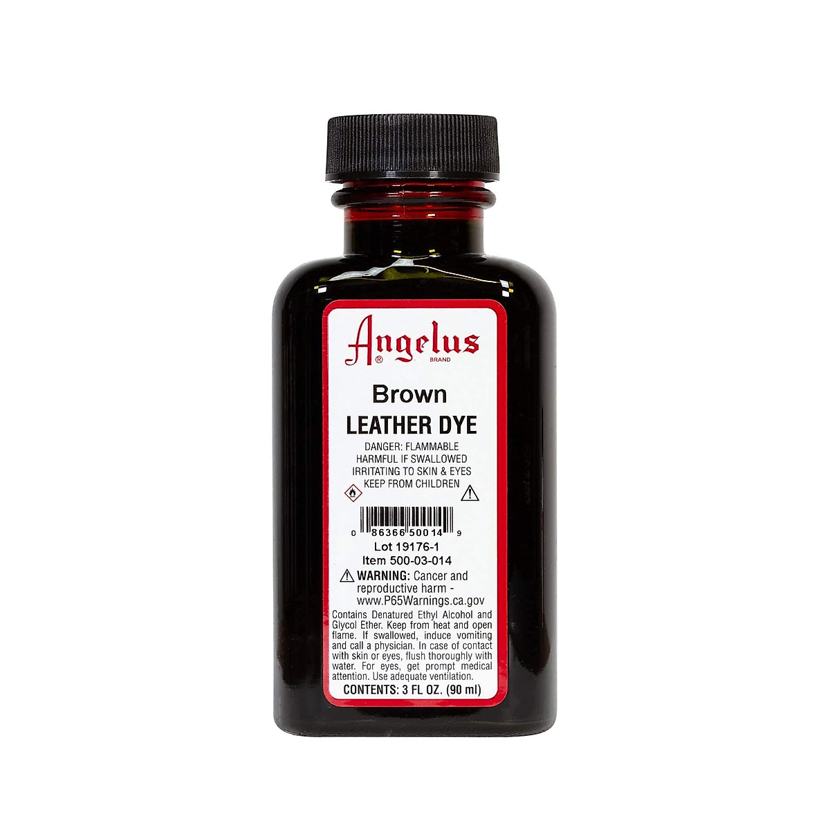 Angelus Leather Dye, 3 oz, Brown 3 Fl Oz