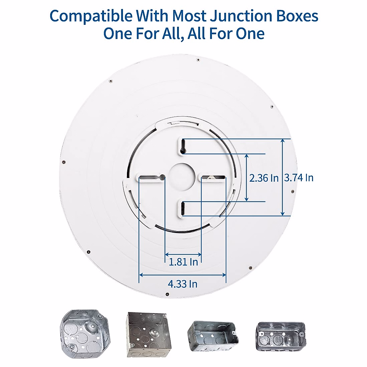DAKASON LED Flush Mount Ceiling Light 12 Inch, 24W Dimmable Round Ceiling Lamp 2700-5000K 5 Color Tem. Selectable, Overhead Ceiling Light for Bedroom, Living Room, Kitchen, Hallway