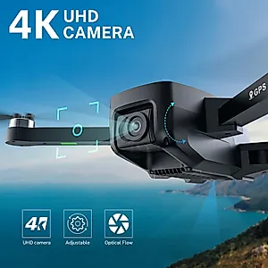 TEEROK T18S GPS Drone with Camera for Adults 4K, 5G FPV RC Quadcopter 1640FT Control Range with Auto Return, Follow Me, Brushless Motor, Optical Flow, 44 Mins Long Flight Time