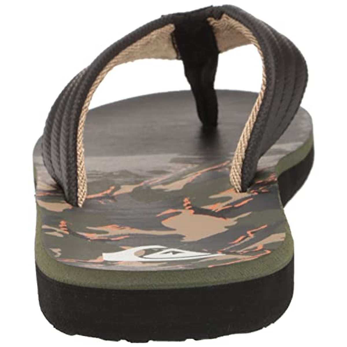 Quiksilver Men's Carver Print Sandal Flip-Flop, Green 1, 13