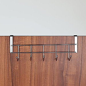 Garneck Over The Door Hook Stainless Steel Door Hanger Towel Rack Door Coat Rack Hanger for Hanging Clothes Towels Coats Hat