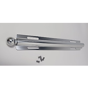 12-Inch Long Expendable and Reversible Pullout Closet Wardrobe Valet Rod with Installation screws (Matte Brass)