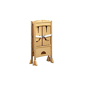 Naomi Home Kids I'm a Big Helper, Kitchen Step Stool for Toddlers with Safety Rail, Children Standing Tower for Learning Little Helper, Solid Wooden Counter Stool for Kids Natural