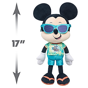 Disney Street Beach Large Plush Mickey Mouse, 17-Inch Stuffed Animal
