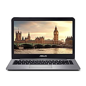 ASUS VivoBook E403NA-US04 Thin and Lightweight 14” FHD Laptop, Intel Celeron N3350 Processor, 4GB RAM, 64GB eMMC Storage, 802.11ac Wi-Fi, USB-C, Windows 10