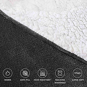 Blanket Sweatshirt, Oversized Soft Sherpa Plush Wearable Hoodie Blankets for Adults Women Men, Grey