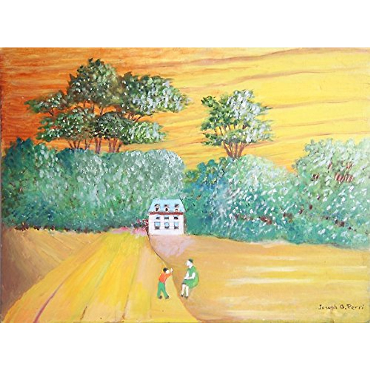 Glowing Sky and Trees