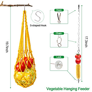 Hipykat 6 Packs Chicken Toys Set - with Chicken Xylophone Toy, Chicken Mirror, Chicken Ladder Bridge, Coop Swing, Vegetable Hanging Chicken Feeder, Chewing Foraging Toys, Accessories for Hens