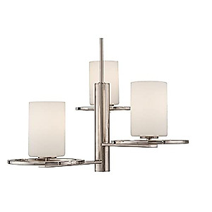 Home Decorators Collection 27263 3-Light Polished and Brushed Nickel Chandelier