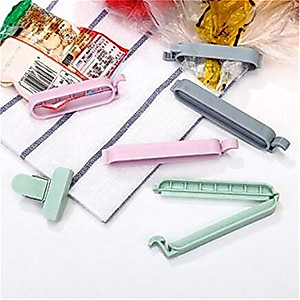SOURBA 12 Pcs Food Storage Clips Sealing Clips Plastic Kitchen Freezer Bag Clips