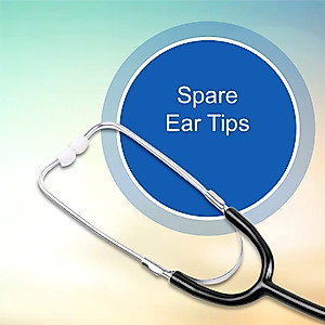 McKesson Stethoscope, Lightweight, Single Head, Diaphragm Only, Adjustable Binaurals, Black, 21 in, 1 Count