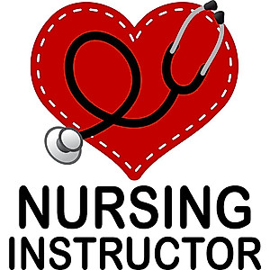 CafePress Nursing Instructor Heart Stainless Steel Travel Mu Stainless Steel Travel Mug, Insulated 20 oz. Coffee Tumbler