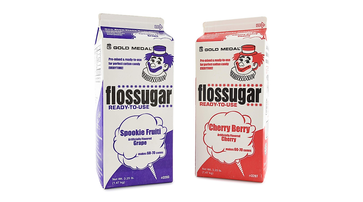Gold Medal Cotton Candy Flossugar - Grape & Cherry Pack