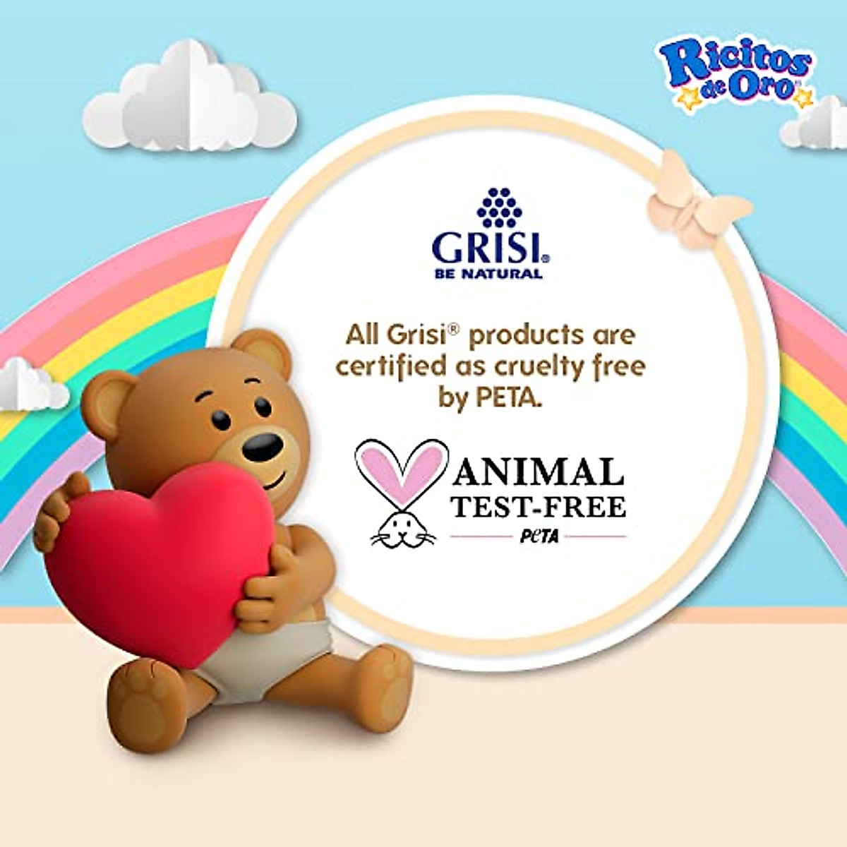 Ricitos de Oro Honey and Argan Baby Body Lotion That Helps Smooth Baby Skin -Hypoallergenic with Honey Bee Extract Delicious Scent, 2-Pack of 12.8 FL Oz Each, 2 Bottles.