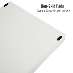 Mind Reader Nespresso Compatible Capsule Drawer, Countertop Organizer, Coffee Pod Holder, Storage, 9.25"L x 15"W x 2"H, Whiter