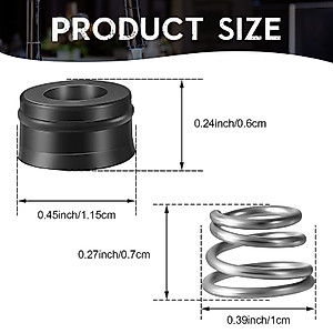 RP4993 Replacement Seats and Springs Faucet Repair Kit RP4993 Seats and Springs Compatible with Faucet Rod Replacement, Black (36 Pairs)