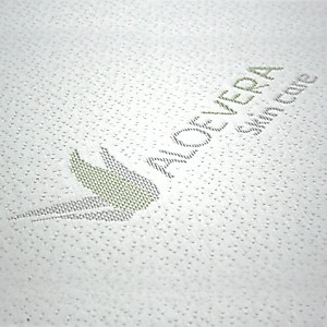 AC Pacific Aloe Luxury Soft Bedroom Aloe Vera Extract Infused Fabric Covered Memory Foam Mattress, Eastern King, White