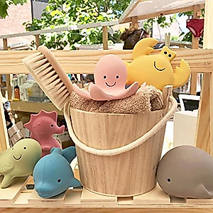 Tikiri Toys Ocean Buddies Dolphin Natural Rubber Rattle (Blue)