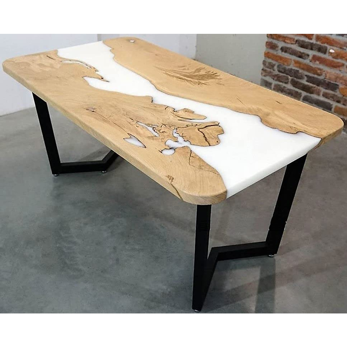 Epoxy Table, Live Edge Wooden Table, Epoxy Resin River Table, Natural Wood,Dining table, Natural Epoxy Table, Resin Table