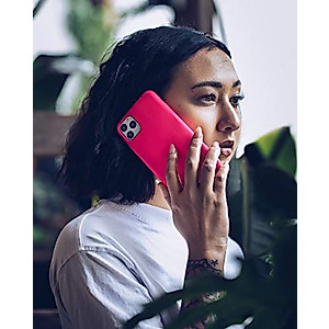FELONY CASE – iPhone 11 Case - Neon Pink Silicone Case, Liquid Silicone with Anti-Scratch Microfiber Lining, 360° Shockproof Protective Case