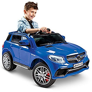 Huffy Mercedes-Benz GLE 63 Kids Electric Battery Powered Ride On Car W/ Lights, Sounds & MP3 Player, Royal Blue (17548P)