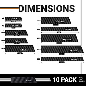 Chef Sac Elite Chef Knife Roll Bag with 10-Pack Knife Guards Included